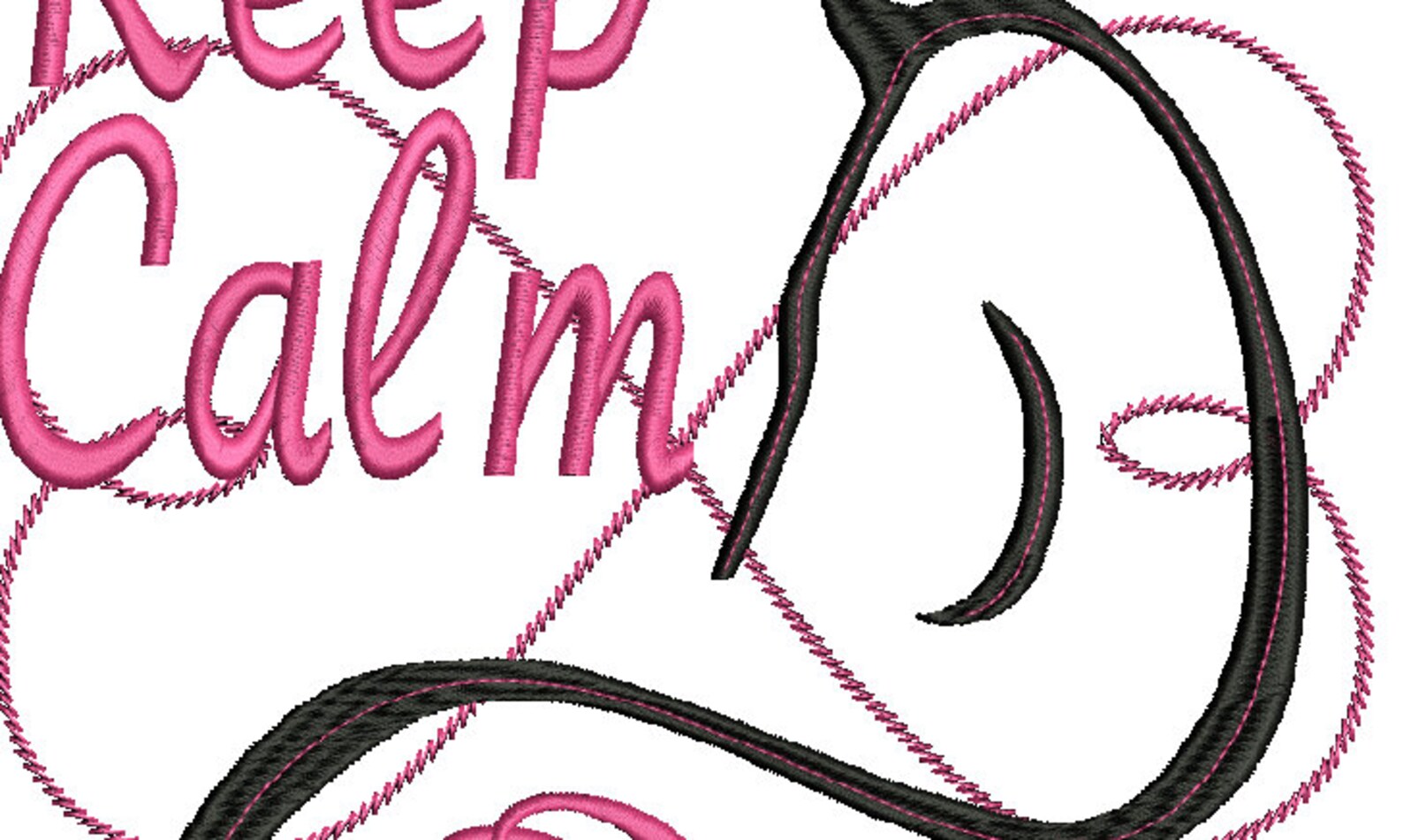 Horse keep Calm Embroidery Design4 | Etsy