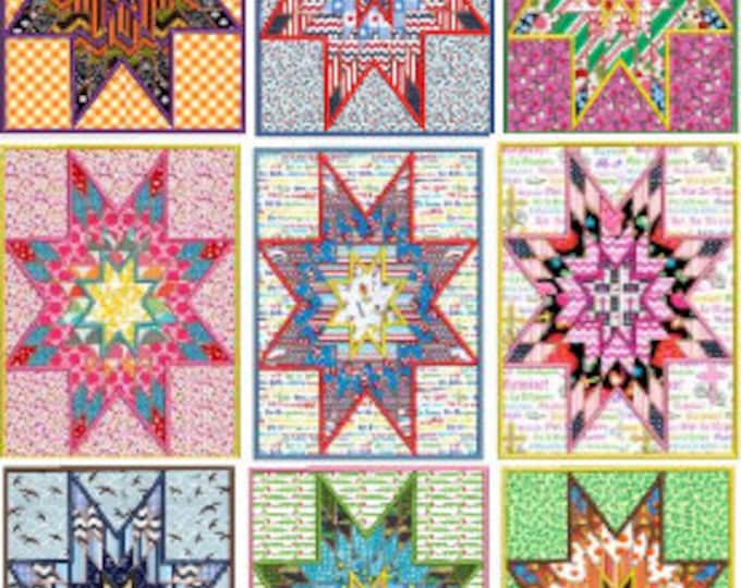 Quilt Block 2 Embroidery Applique Design,4 Sizes,8 Formats(dst,exp,jef ...