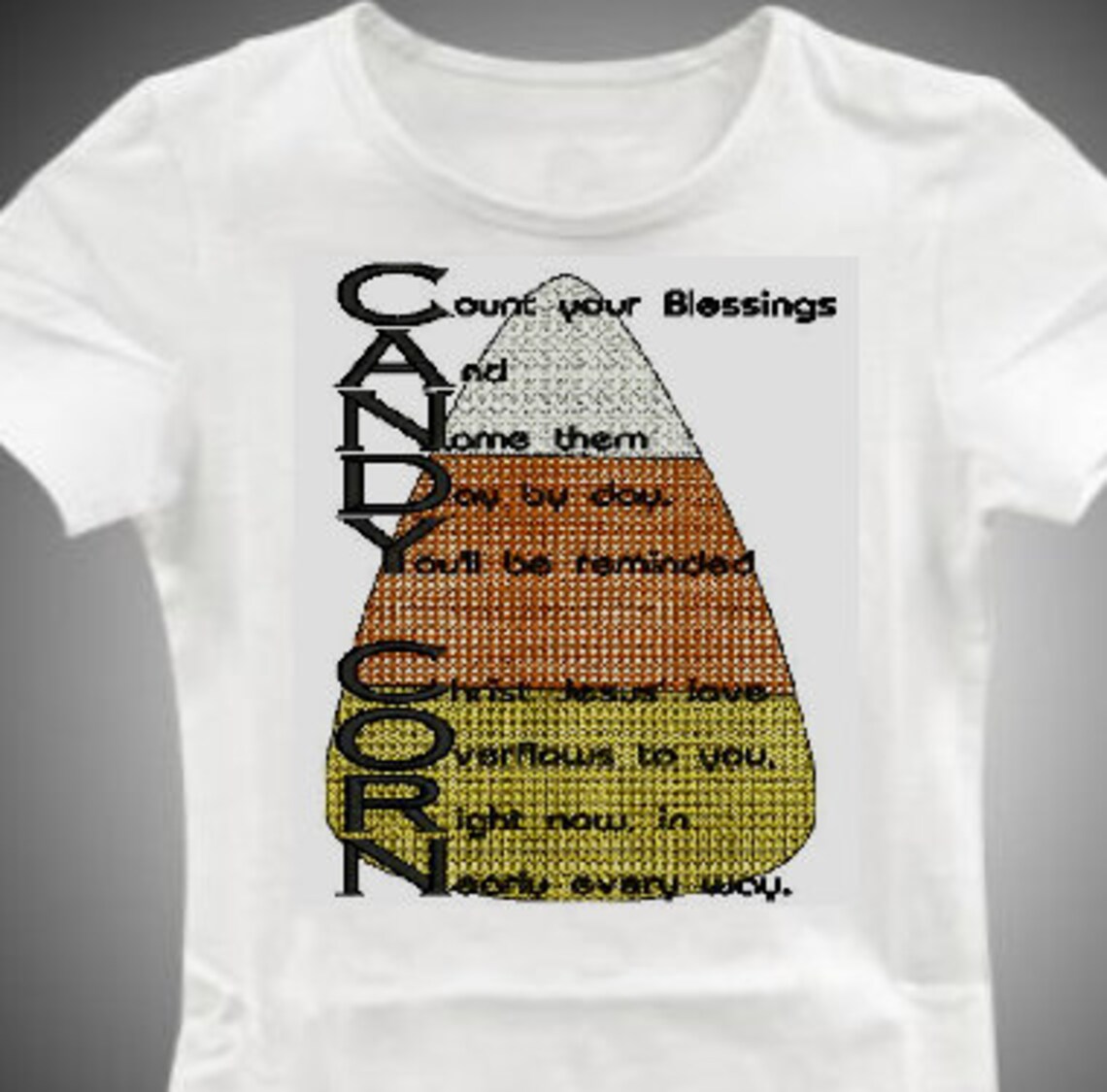 Candy Corn Poem Machine Embroidery Motif Fill4 Sizes8 | Etsy