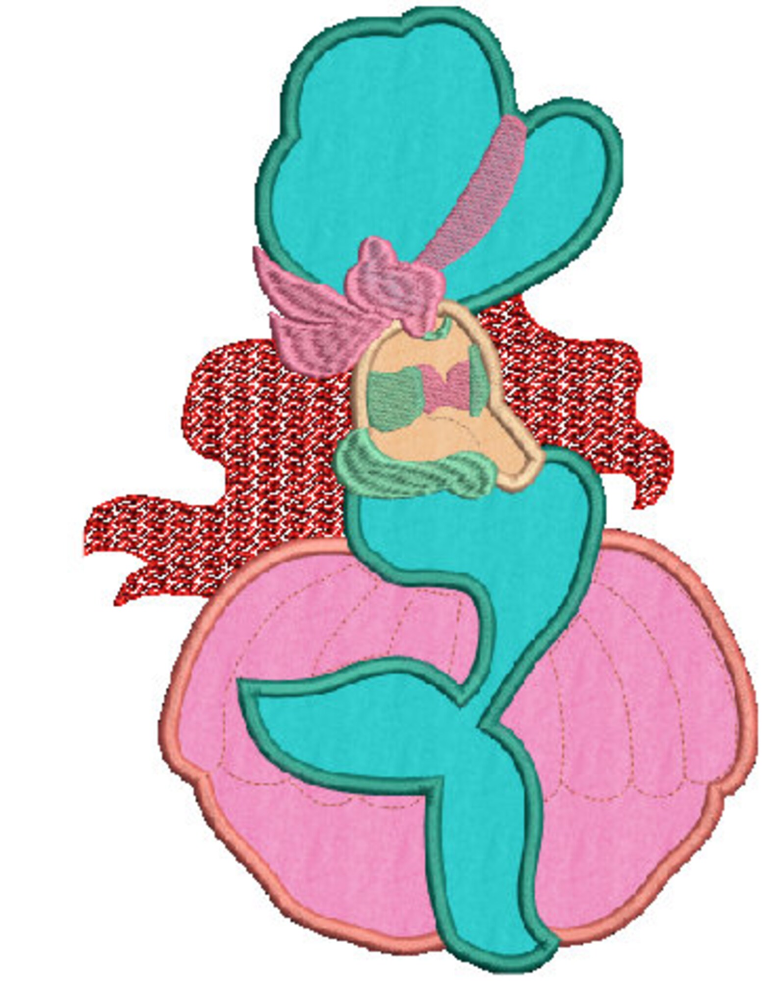 Set of 6 Princess Sue Machine Embroidery Applique,4 Sizes,8 Formats(dst ...
