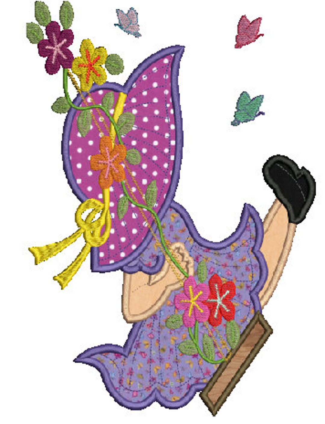 Design14 Sue Machine Embroidery Applique,4 Sizes,8 Formats(dst,exp,jef ...