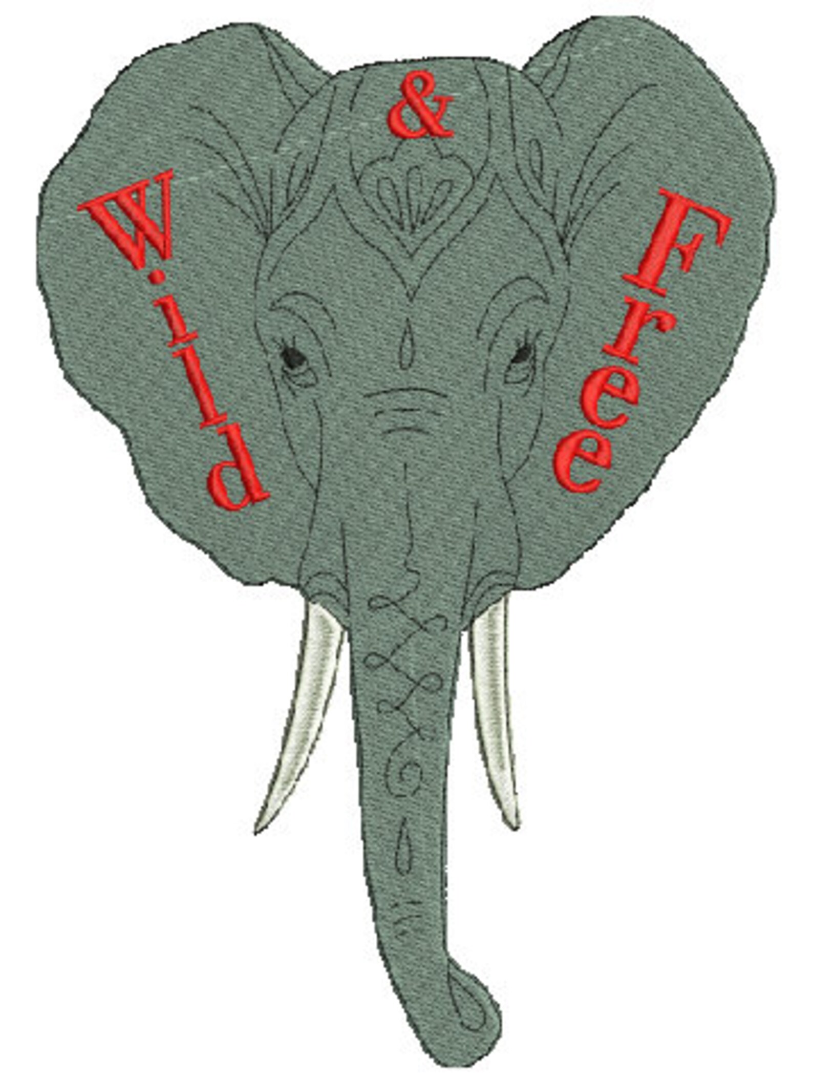 Set of 4 Elephant Machine Embroidery Designs 4 Sizes8 - Etsy