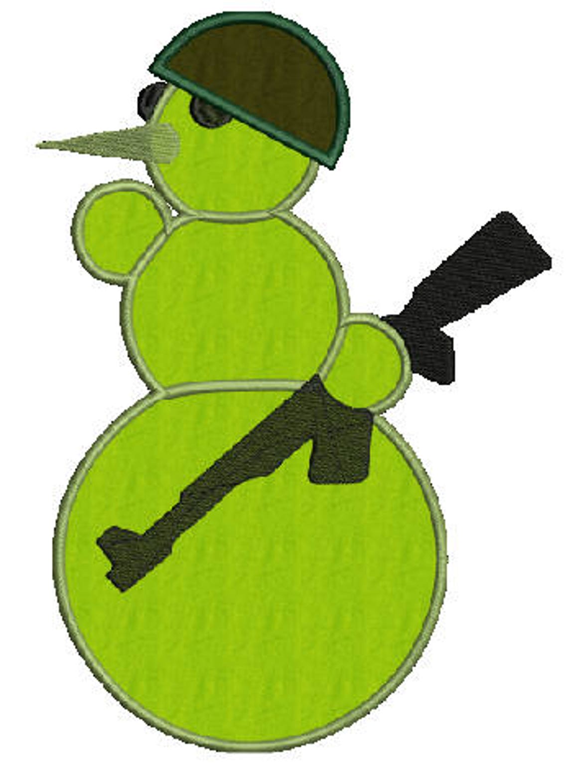 Snowman Soldier applique 4 tamaños 8 formatos | Etsy