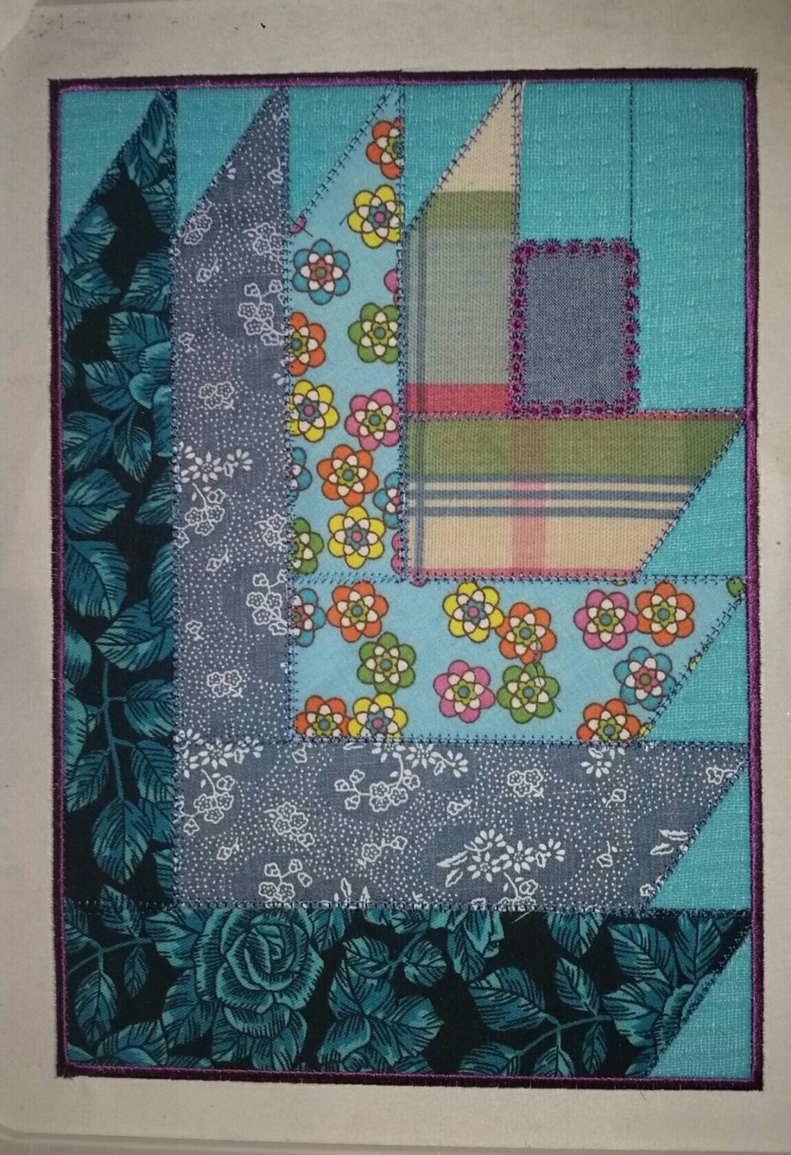 Design 15 Quilt Block Embroidery Applique Design, 4 Sizes, 8 Formats ...