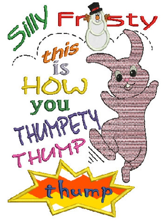 Silly rabbit thumpety thump thump1 design4 | Etsy