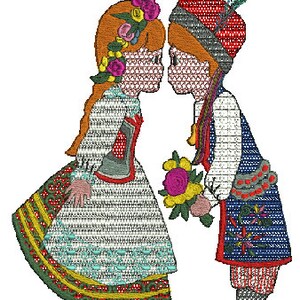 Set of 10 World Couple Machine Embroidery Filled,4 Sizes,8 Formats(dst ...