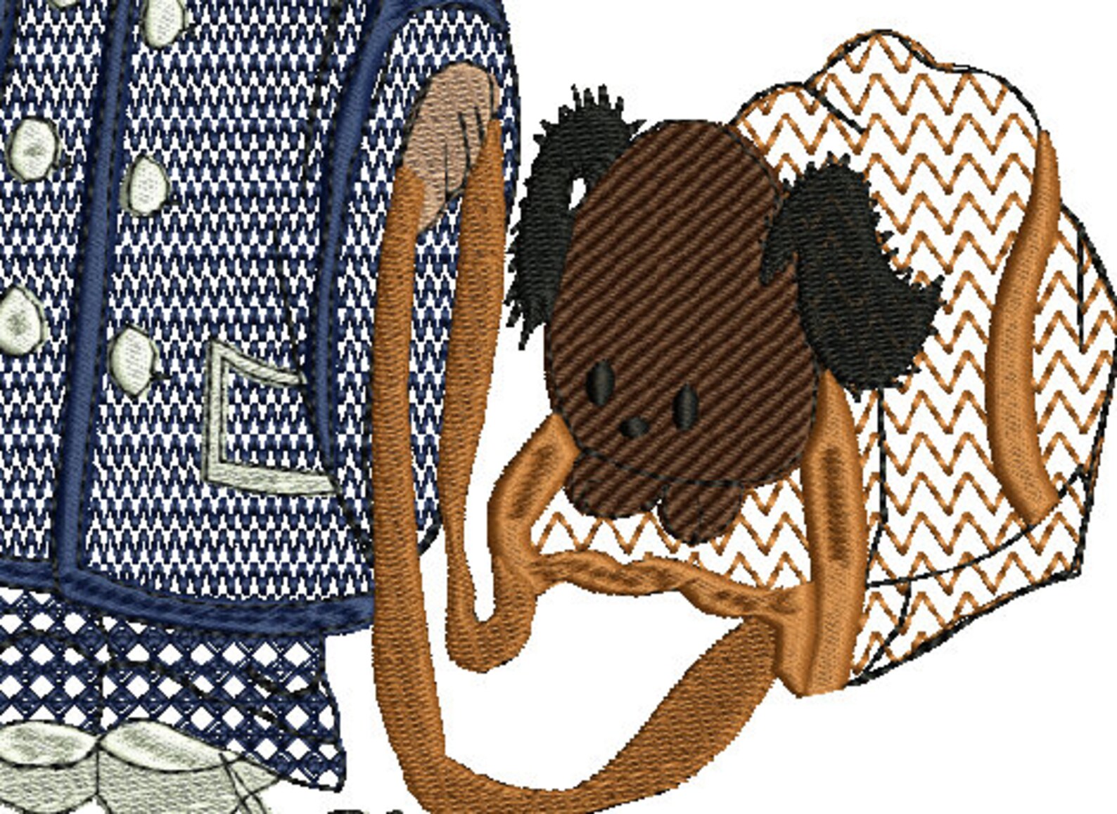 Little Mailman Machine Embroidery Colorwork Design4 4 Sizes8 - Etsy