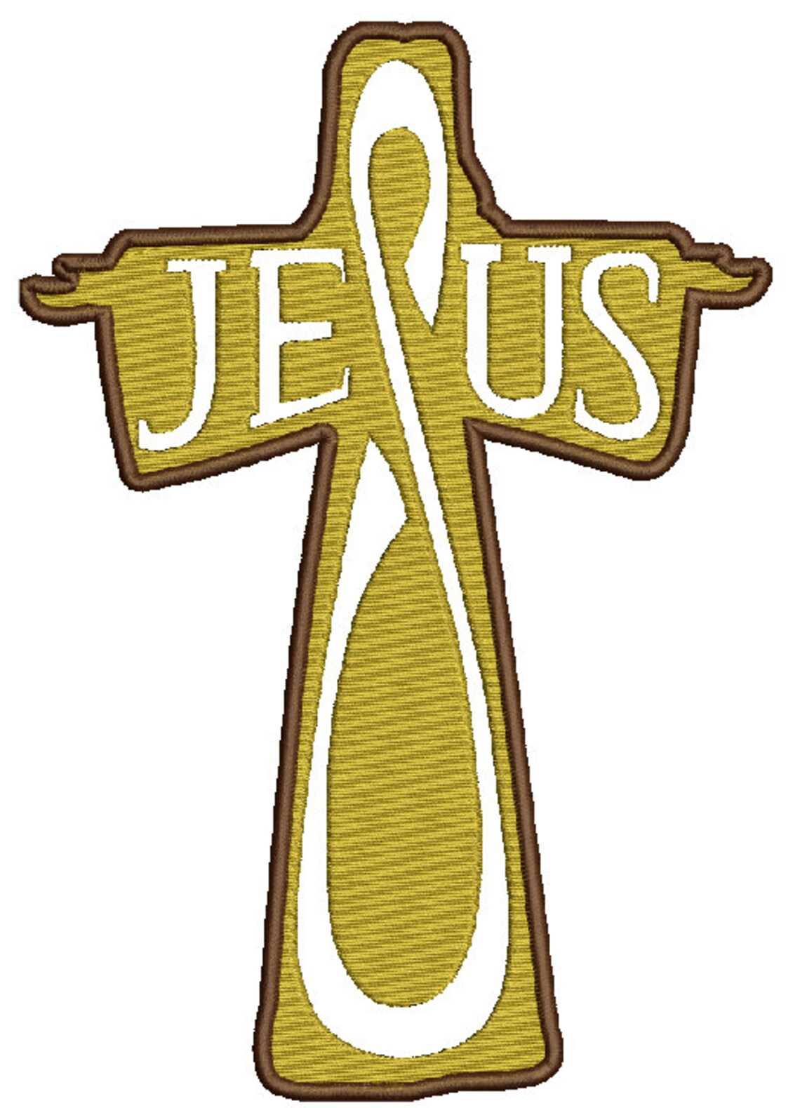 Cross Jesus Machine Embroidery Design, 4 Sizes,8 Formats(dst,exp,jef ...