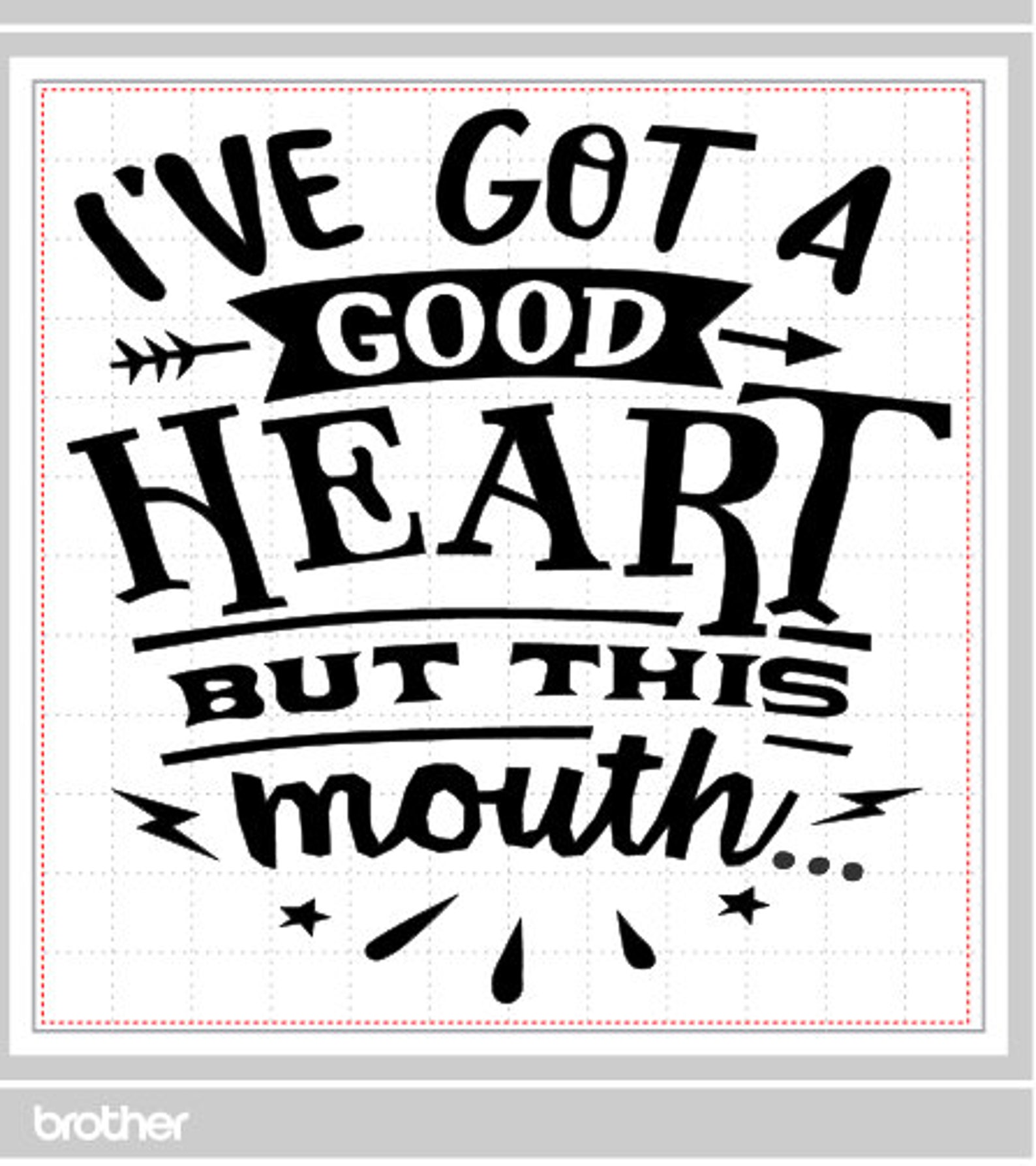 FCM files for scanncut and SVG cut file good heart Instant | Etsy