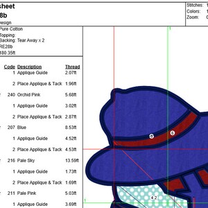 Design9 Sam Overall Bill Machine Embroidery Applique Design,4 Sizes,8 ...