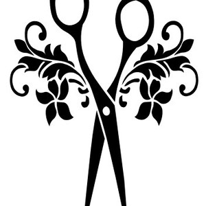 Scissor Fancy Design 4 Sizes 8 Formats - Etsy
