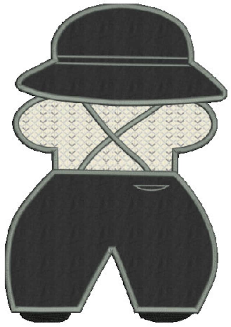 Design7 Sam Overall Bill Machine Embroidery Applique Design4 | Etsy