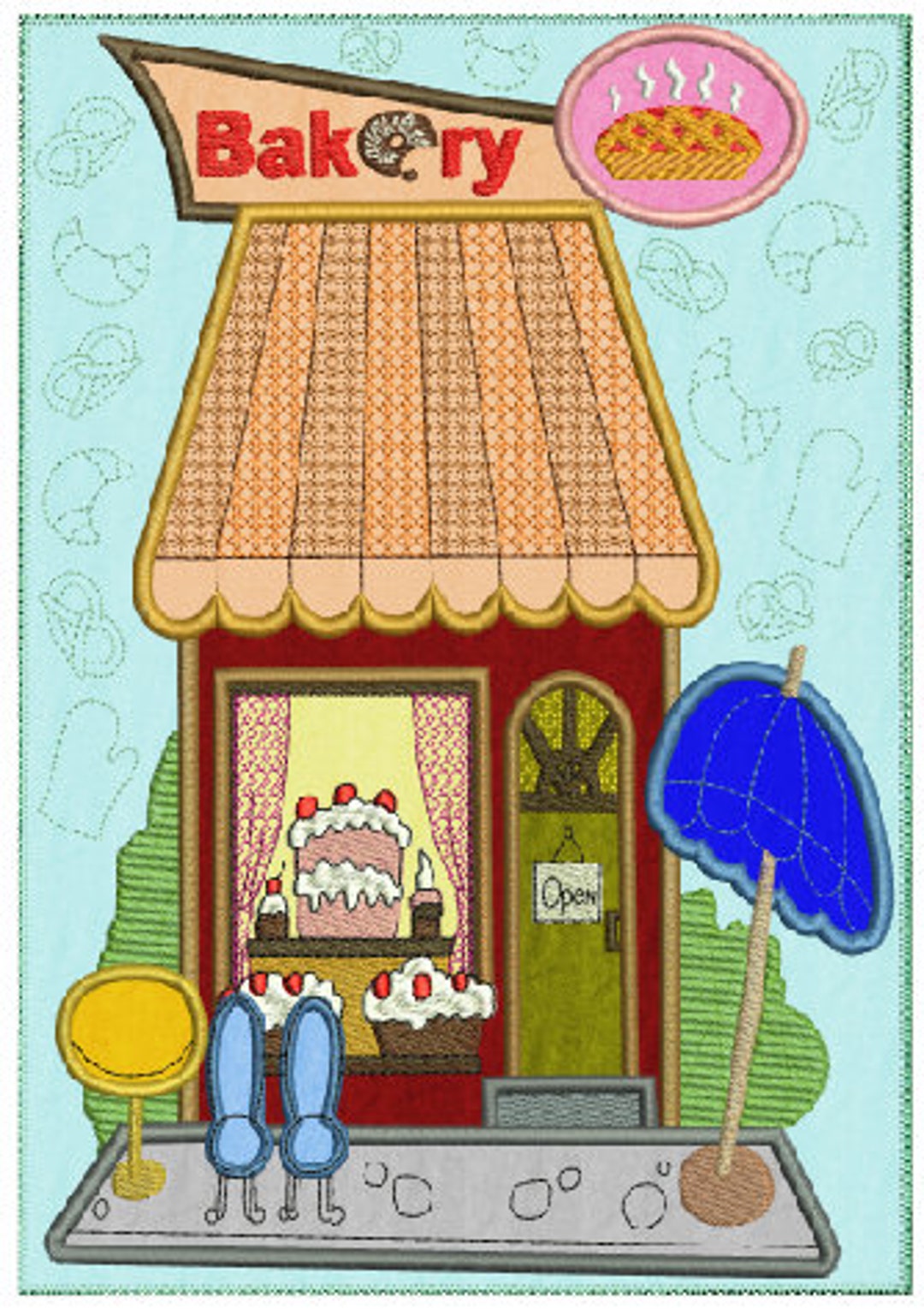 My Town Series-bakery,4 Sizes,8 Formats(dst,exp,hus,jef,pes,vip,xxx,vp3 ...