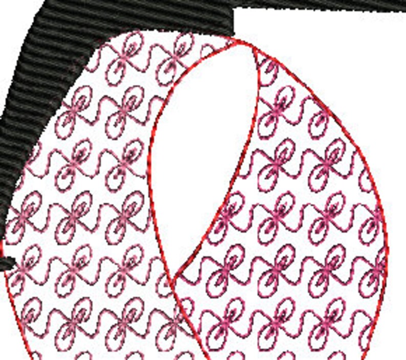 Cancer Woman Ribbon Design Motif 4 Sizes 8 | Etsy