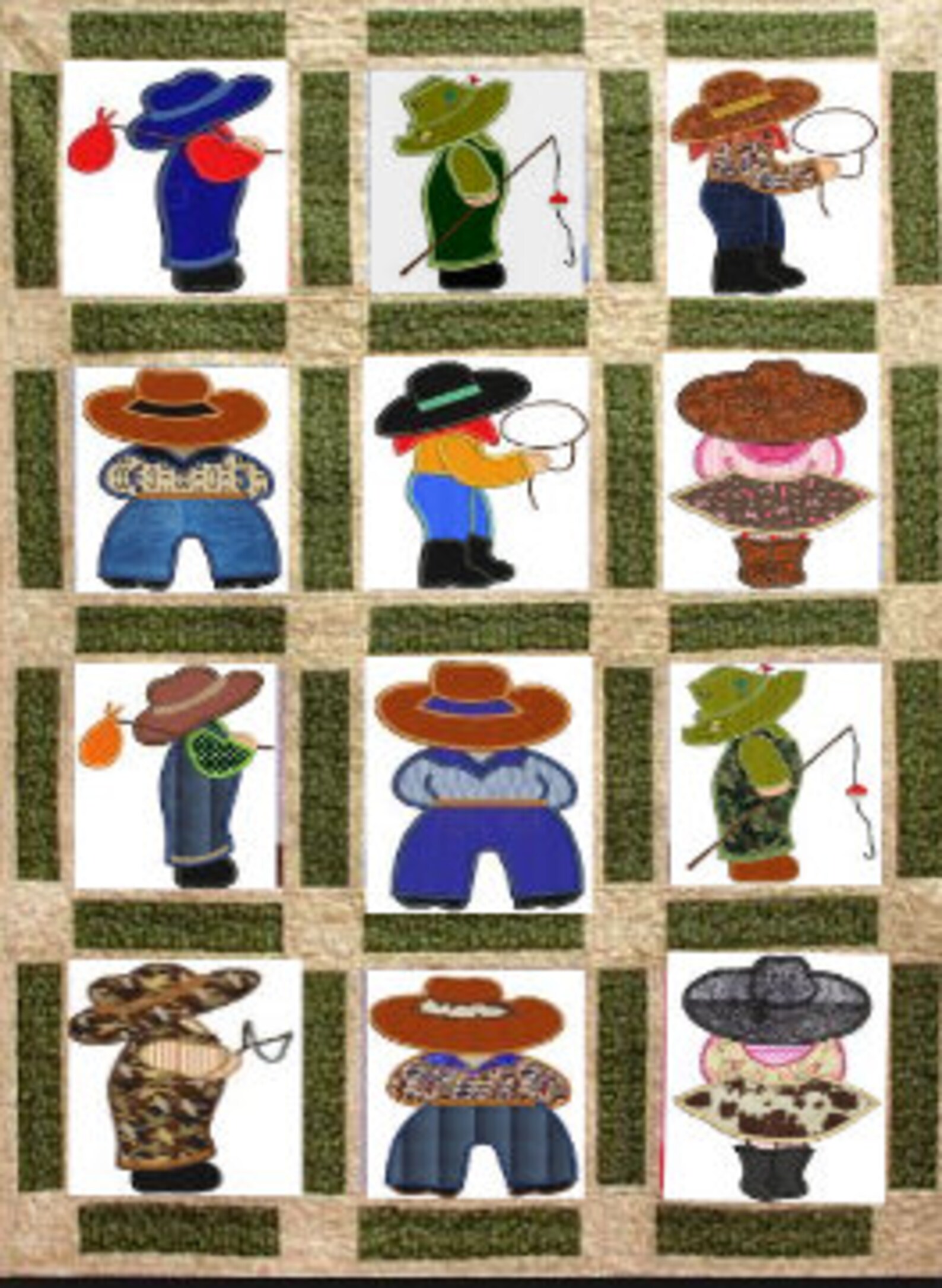 REVISED Cowboy Roping Bill Inspired Machine Embroidery Applique,4 Sizes ...