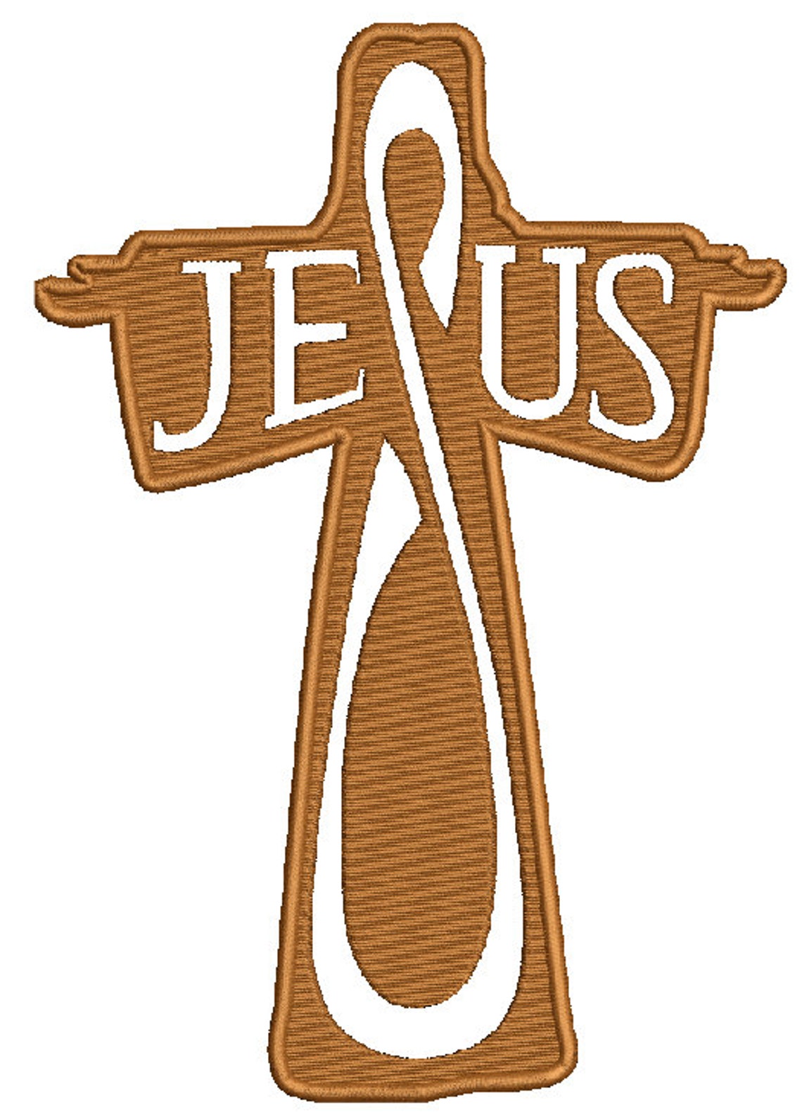 Cross Jesus Machine Embroidery Design, 4 Sizes,8 Formats(dst,exp,jef ...