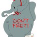 Don't Fret Elephant Machine Embroidery Design, 4 Sizes,8 Formats(dst ...