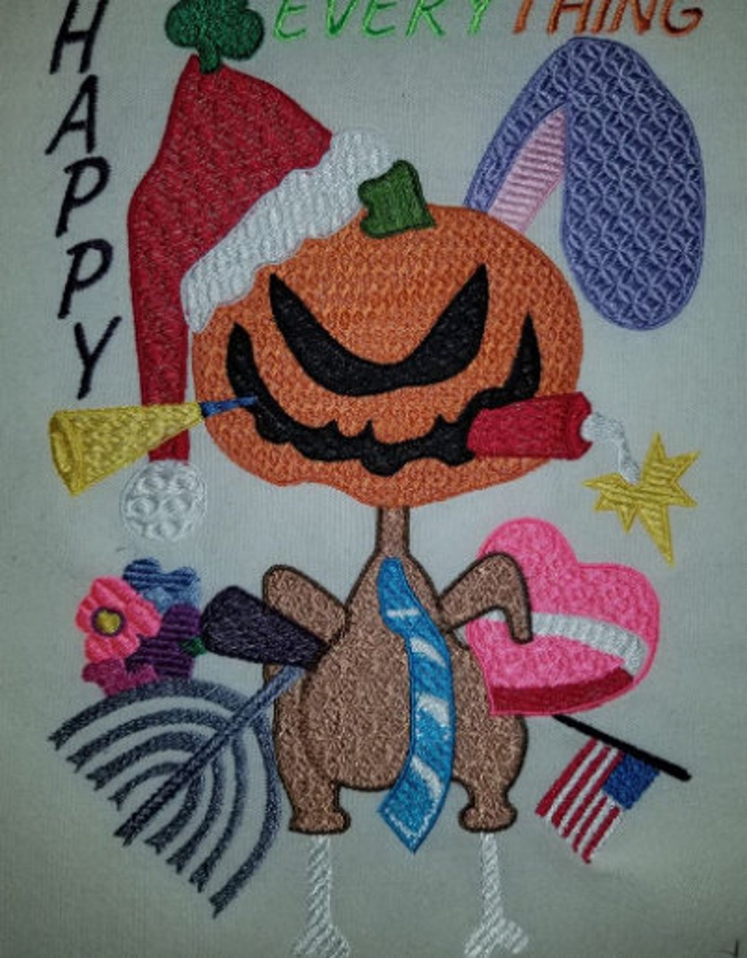 Happy Everything Machine Embroidery Design, 4 Sizes,8 Formats(dst,exp ...