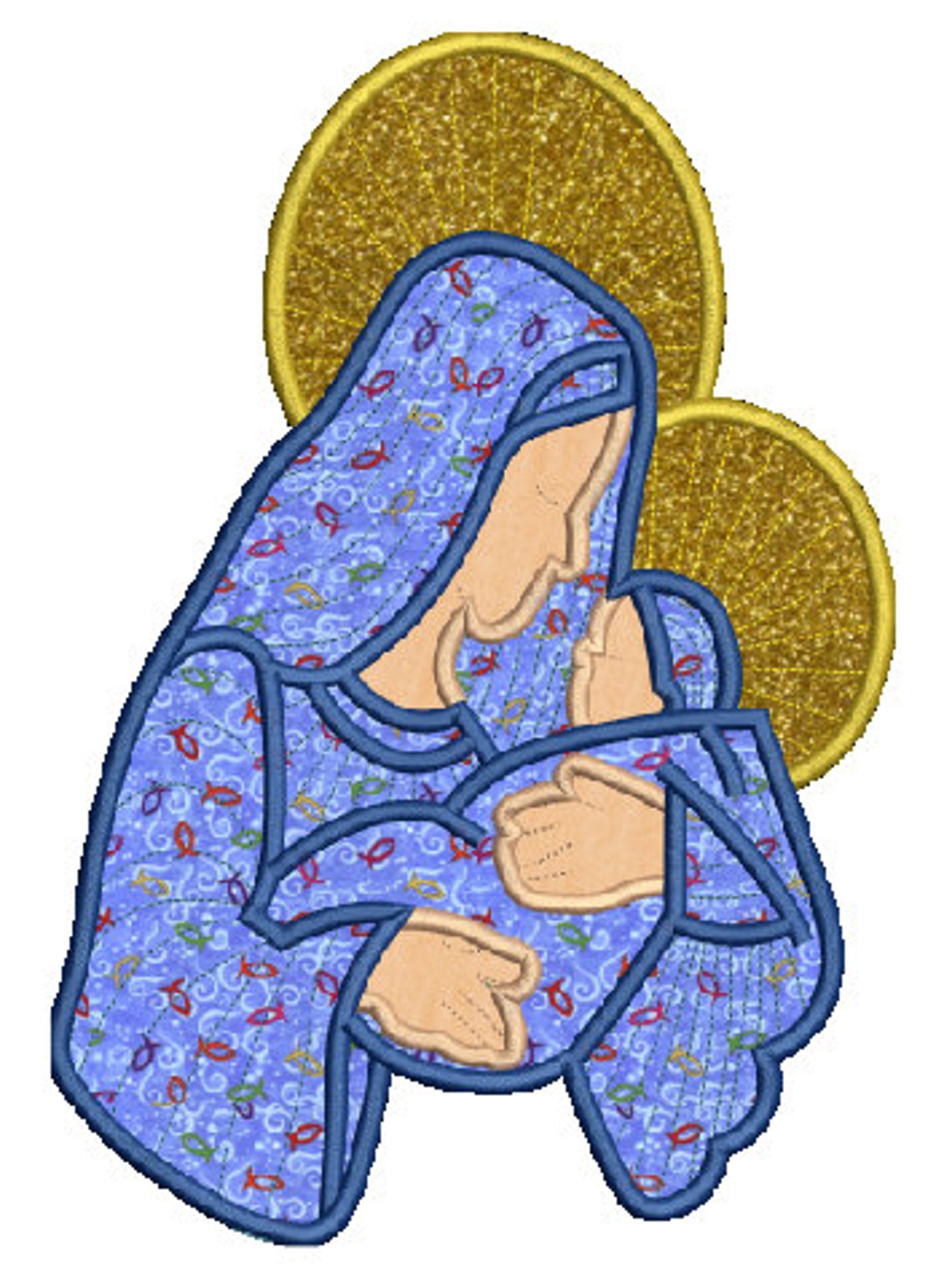 Jesus Design1 Machine Embroidery Applique Design,4 Sizes,8 Formats(dst ...