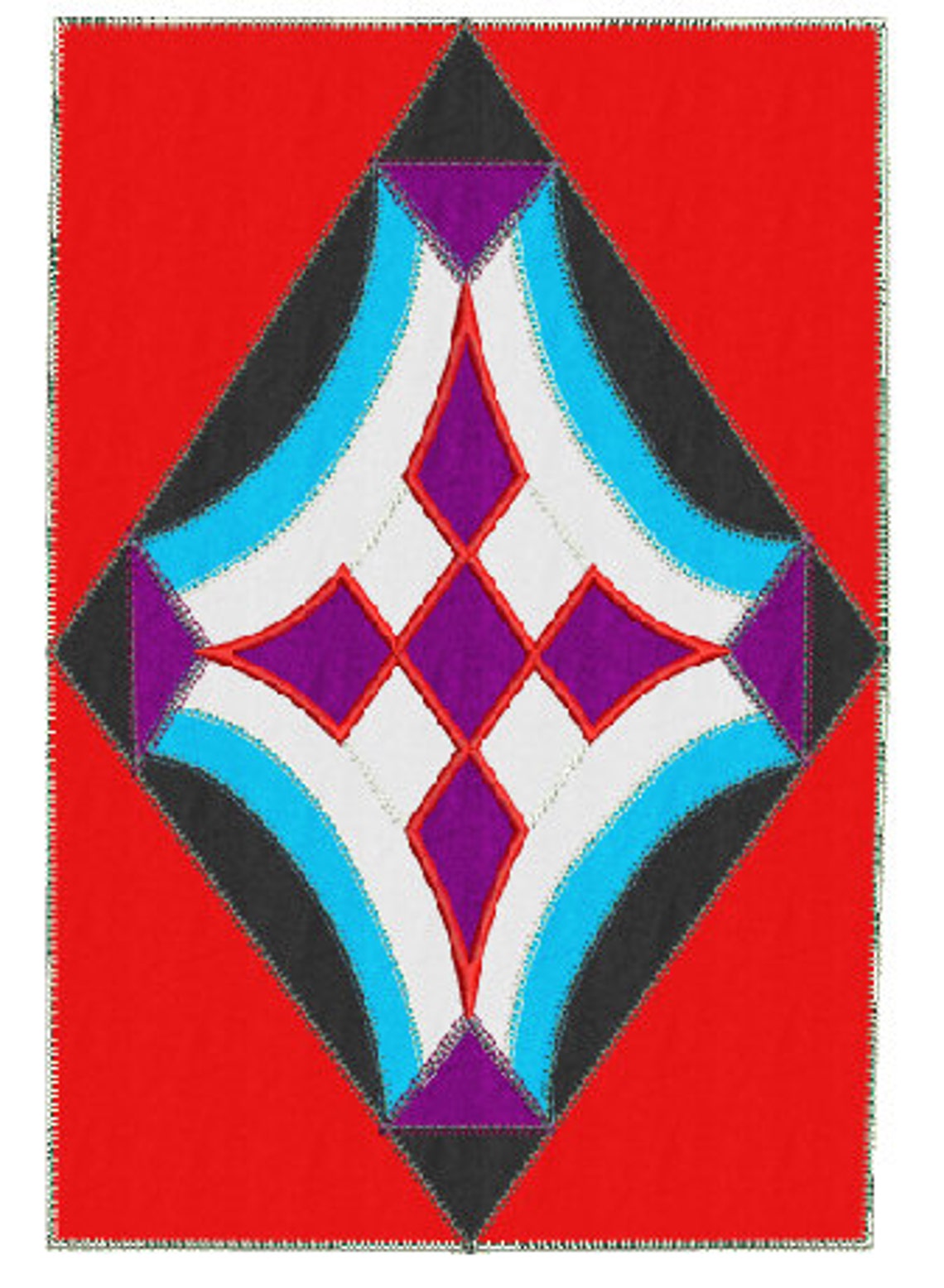 Design9 Quilt Block Embroidery Applique Design,4 Sizes,8 Formats(dst ...