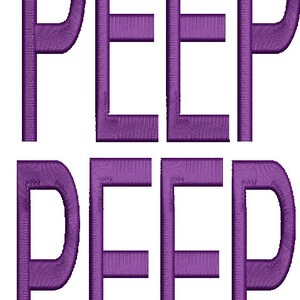 PEEP PEEP Machine Embroidery Design,4 Sizes,8 Formats(dst,exp,jef,hus ...