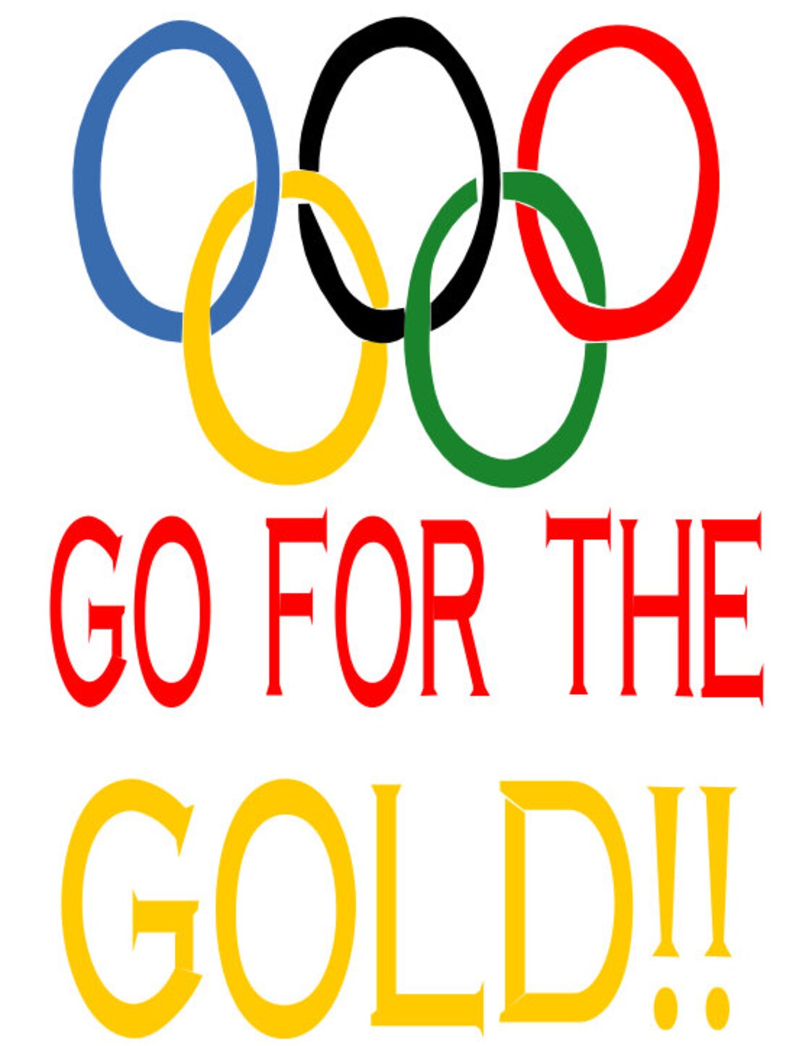 Olympic Go for the Gold Design5 Machine Embroidery 4 Sizes 8 - Etsy