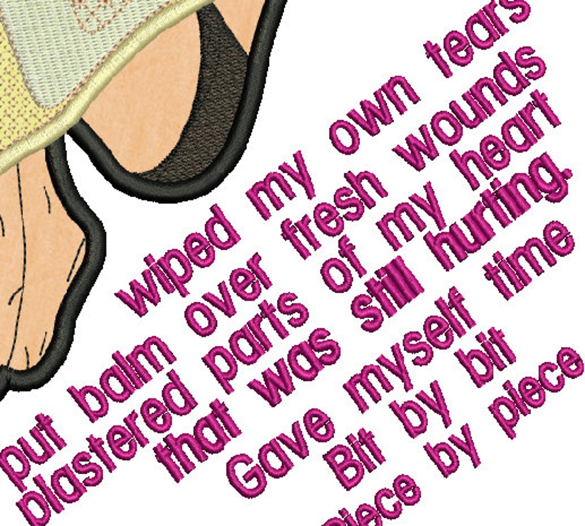 Mental Health Design 11 Helped Myself Machine Embroidery - Etsy