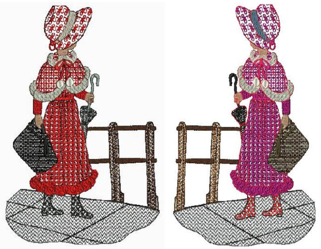 Design 32 Colorwork Machine Embroidery,3 Designs,8 Formats(dst,exp,jef ...