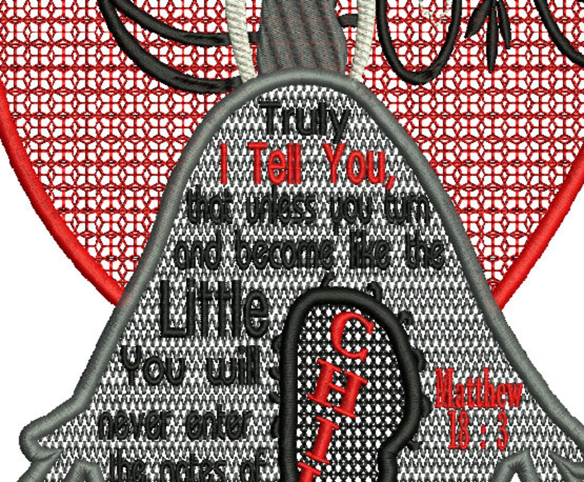 Jesus Motif Little Children Machine Embroidery Design4 | Etsy