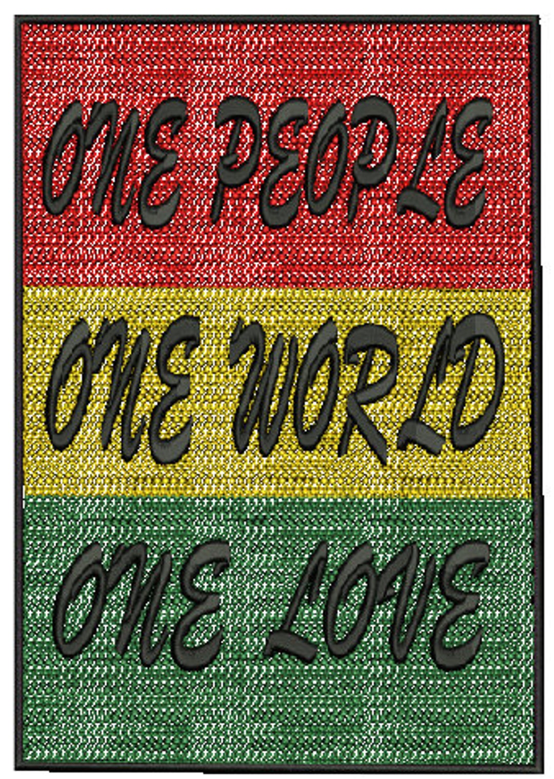 One Love, Machine Embroidery Motif Fill,4 Sizes,8 Formats(dst,hus,exp ...