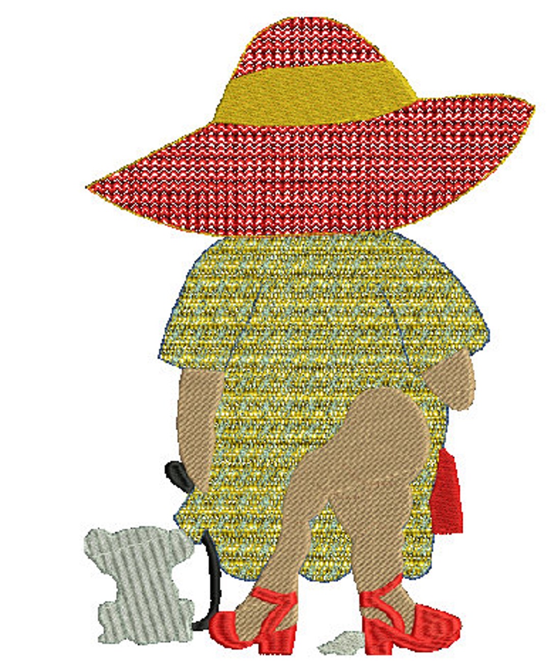 Funny Granny Machine Embroidery Motif Fill,4 Sizes,8 Formats(dst,exp ...