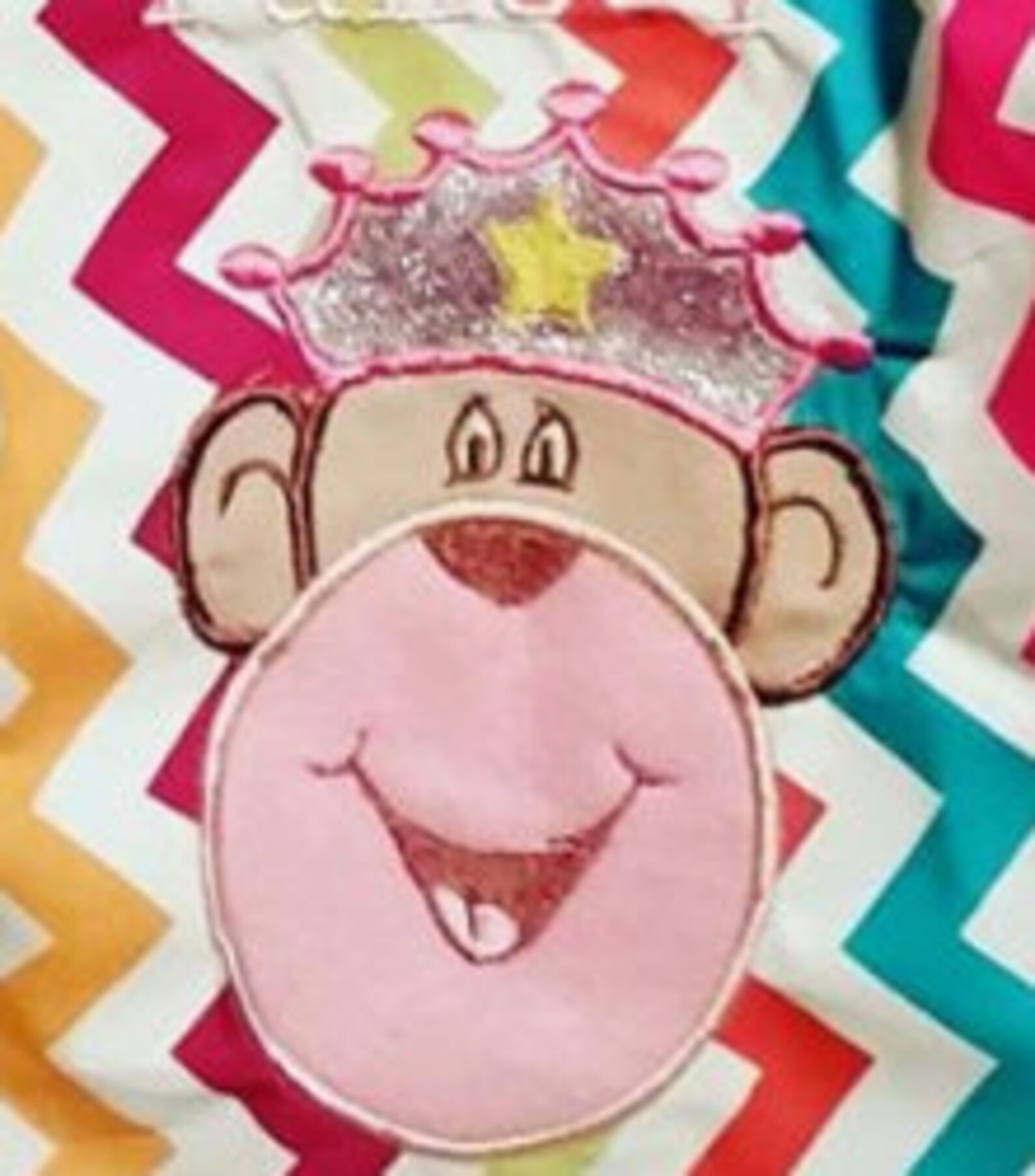 Princess Monkey Machine Embroidery Applique,4 Sizes,8 Formats(dst,exp ...
