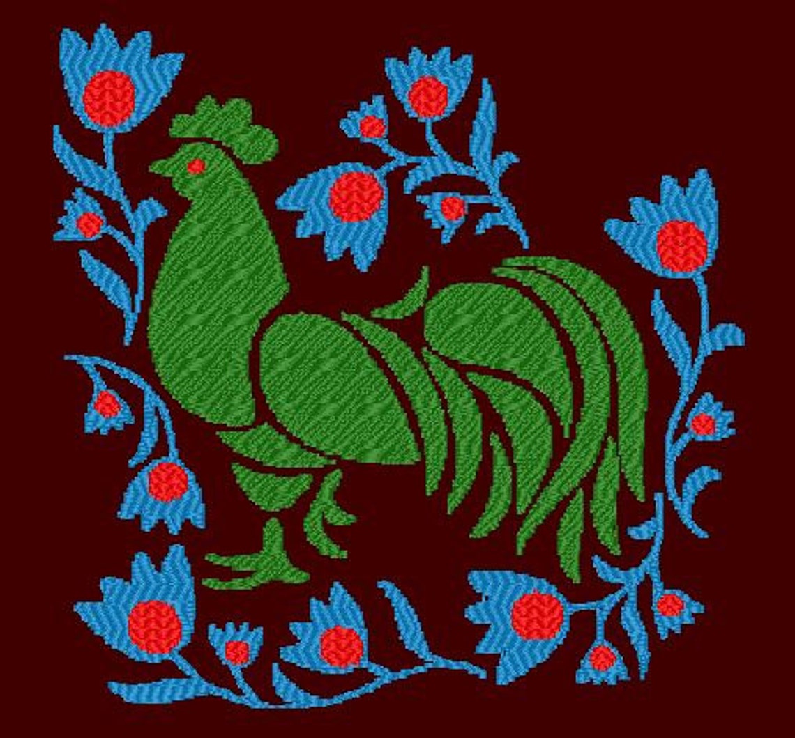 3 Rooster-chicken designs 8 formats | Etsy