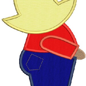 Cowboy Sam Machine Embroidery Applique Design,4 Sizes,8 Formats(dst,exp ...