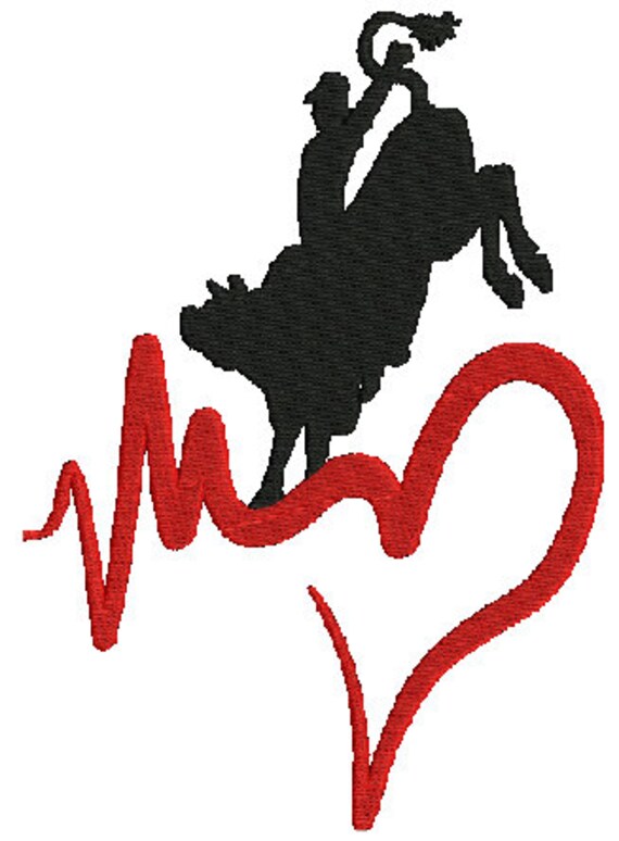 Bucking Bull3 Embroidery Design 4 Sizes 8 | Etsy