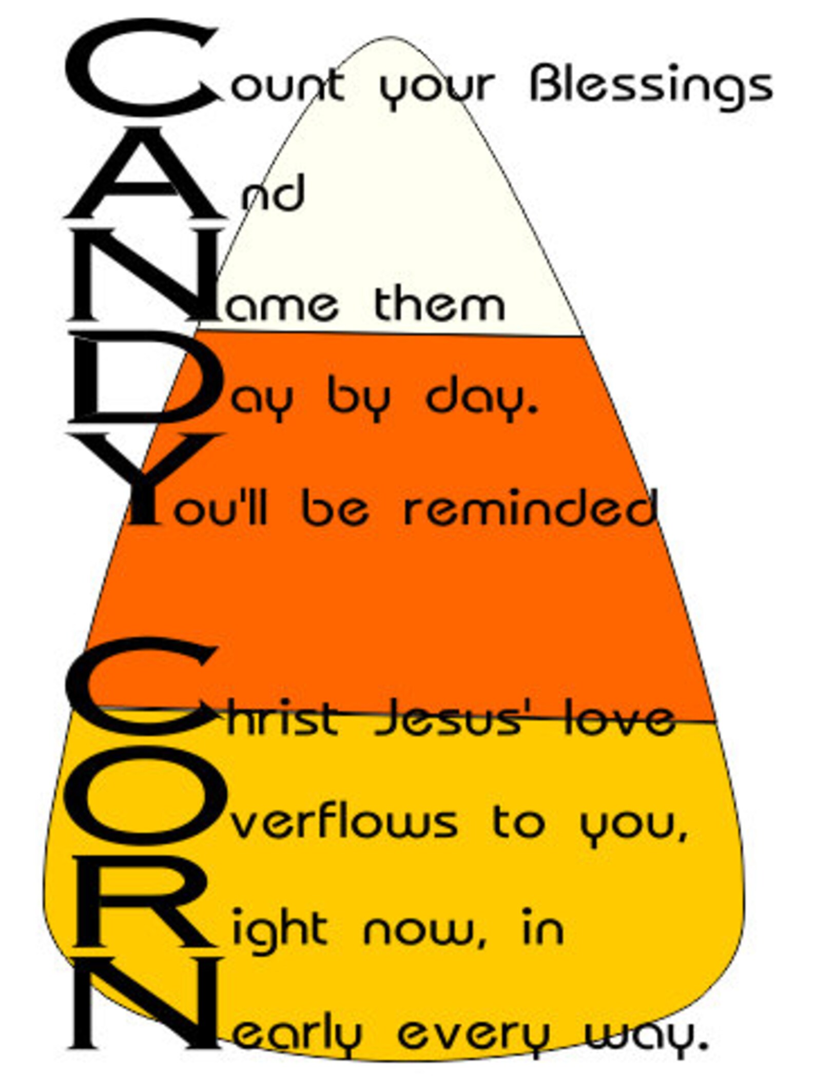 Candy corn poem machine embroidery motif fill4 sizes8 | Etsy