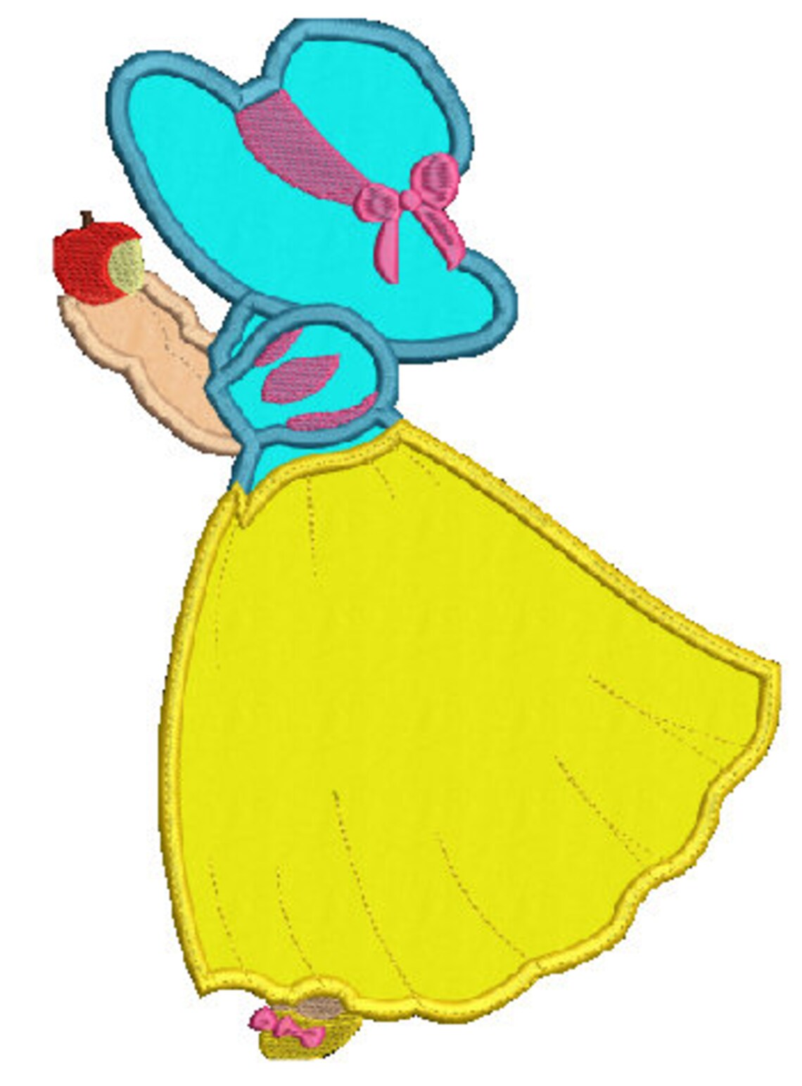 Set of 6 Princess Sue Machine Embroidery Applique,4 Sizes,8 Formats(dst ...