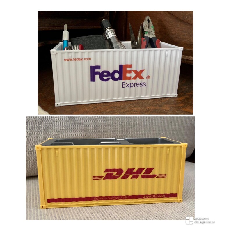 Model 1:30 Maersk/fedex/dhl Shipping Container Pen/card Holder - Tool ...