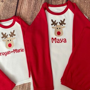 Christmas Pyjamas Embroidered & Personalised With Name. - Etsy UK