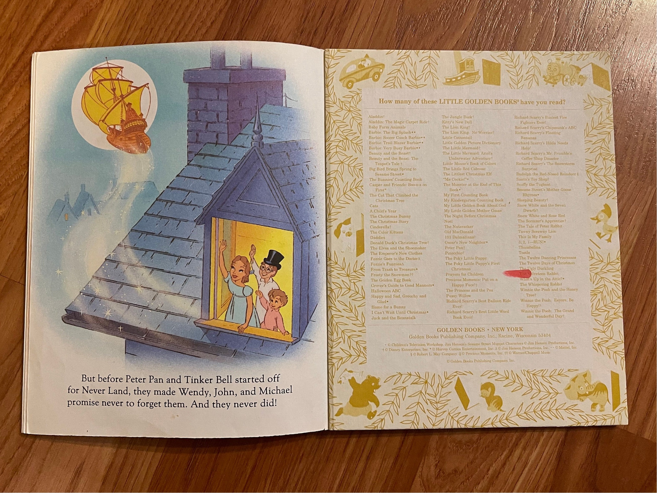 Peter Pan, Disney, Little Golden Book - Etsy