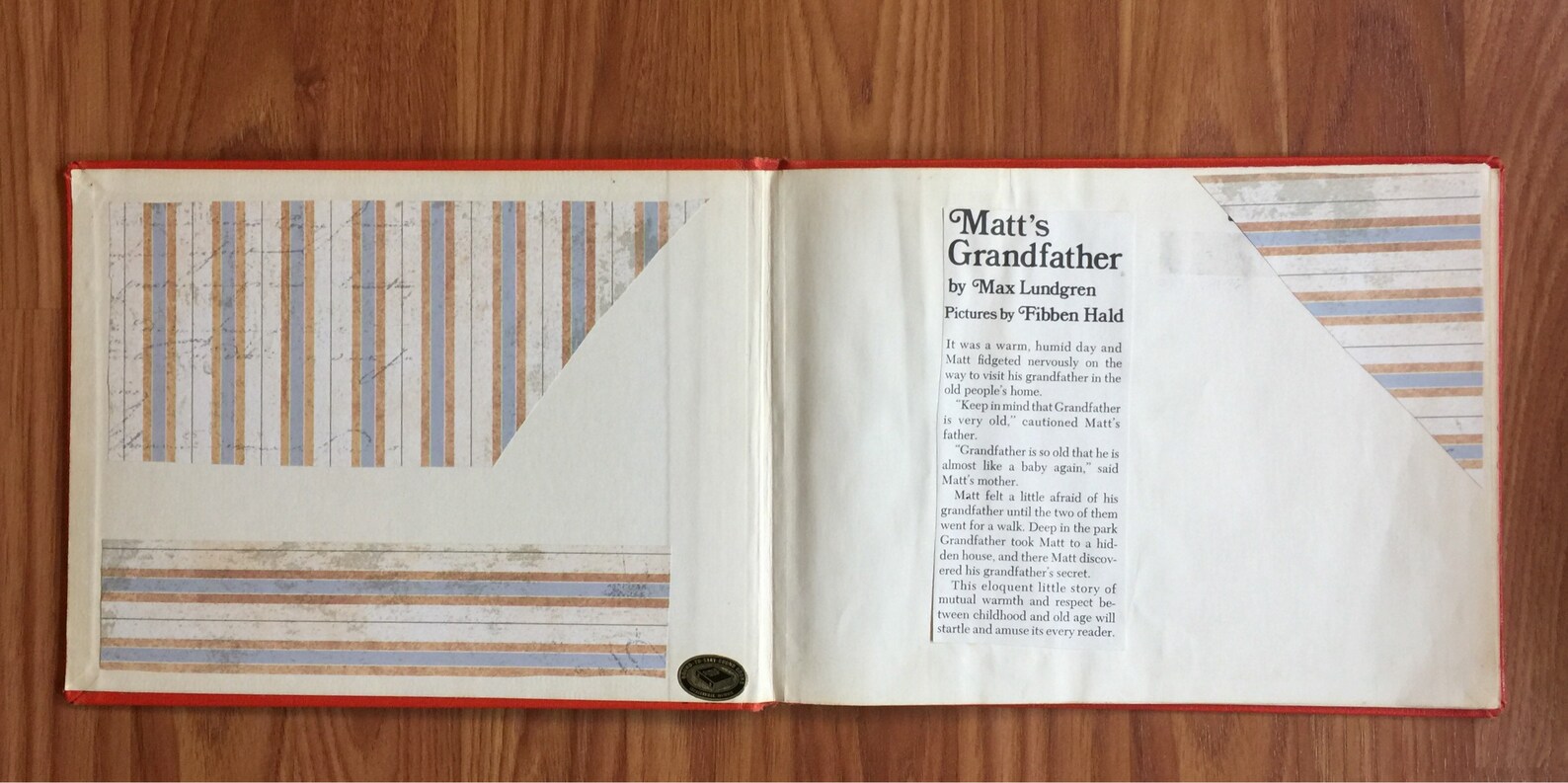 Matt's Grandfather, by Max Lundgren, HB, 1972 - Etsy