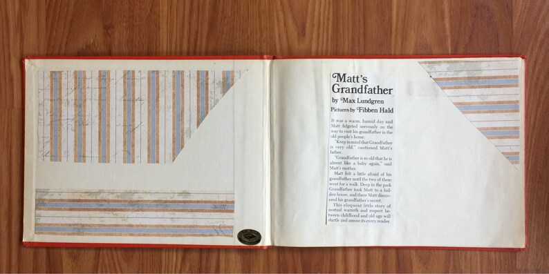 Matt's Grandfather, by Max Lundgren, HB, 1972 - Etsy