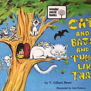 Cats and Bats and Things Like That, by V. Gilbert Beers, HB 1973 - Etsy