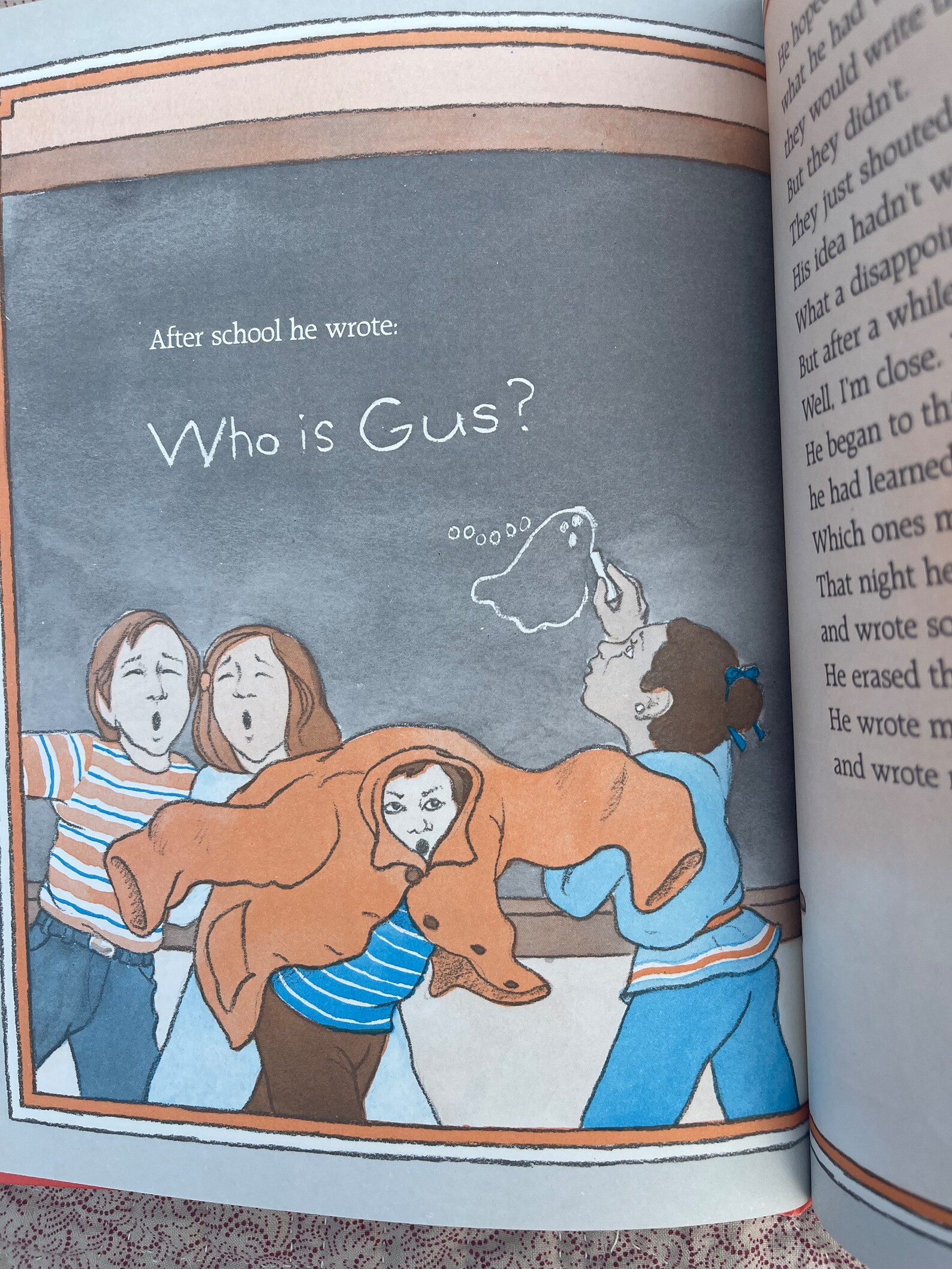 Gus Goes to School, by Jane Thayer, Pictures by Audy Dos Santos, 1982 ...