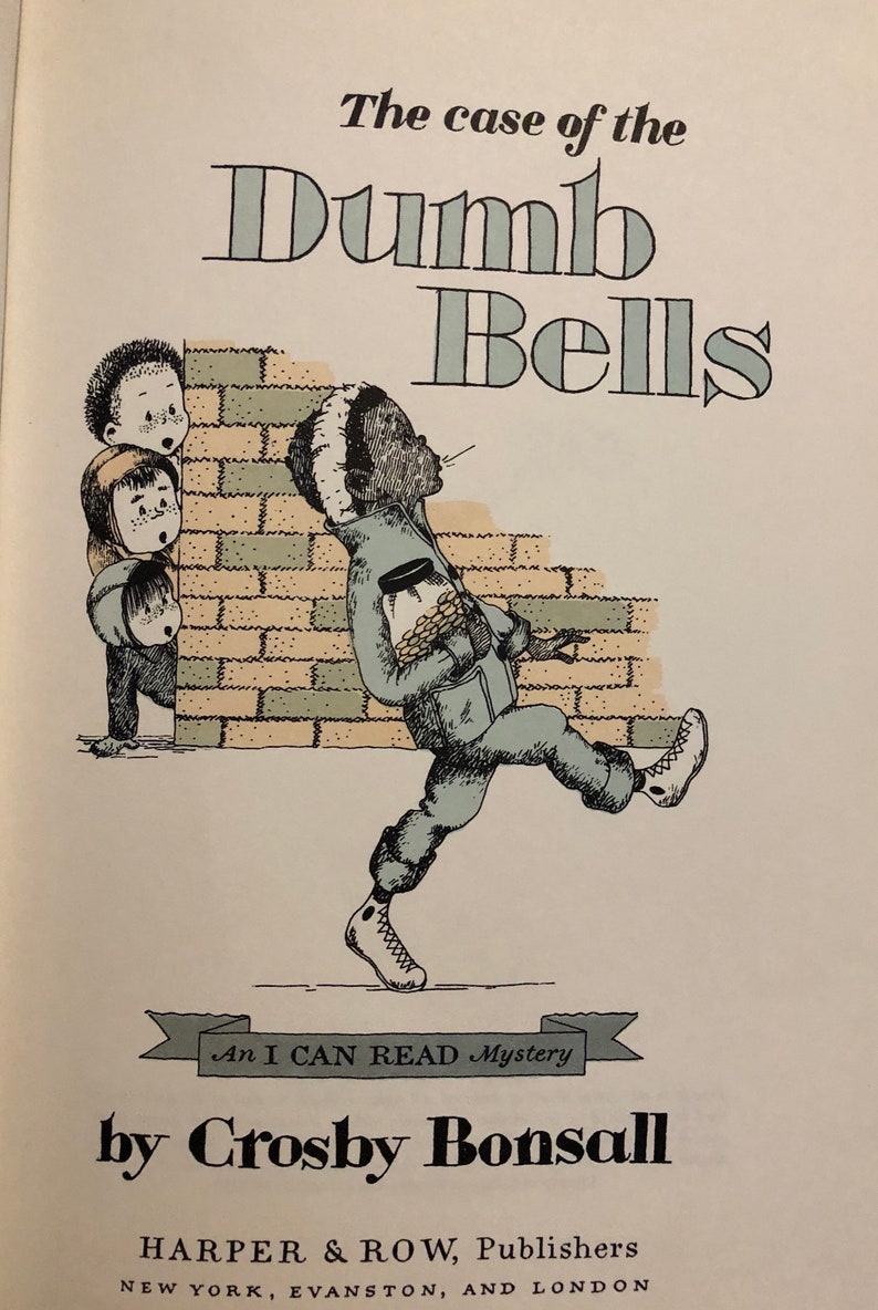 The Case of the Dumb Bells, by Crosby Bonsall, an I CAN READ Mystery - Etsy