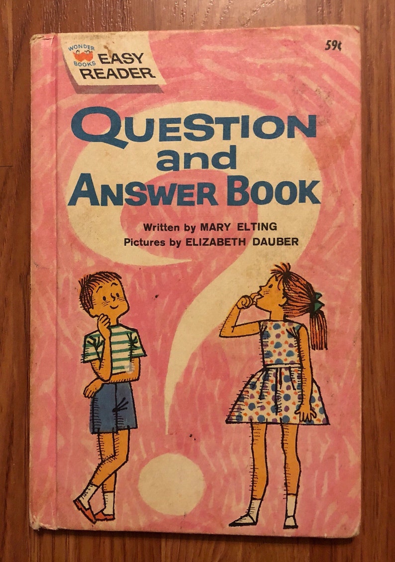 Question and Answer Book, Easy Reader 1968, HB - Etsy