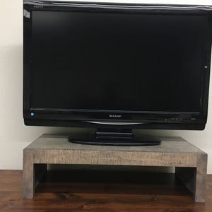 Maple Wood TV Riser Stand Modern Style With Medium Finish - Etsy