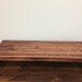 Solid Wood TV Riser Stand in Rustic Style With Mocha Finish - Etsy