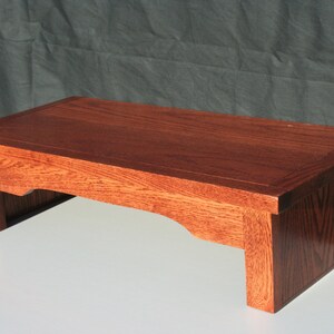 Mission Oak Style TV Riser Stand in Cherry Finish Arts and Craft ...