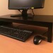 26" Wide TV or Computer Monitor Riser Stand in Red Birch Wood With ...